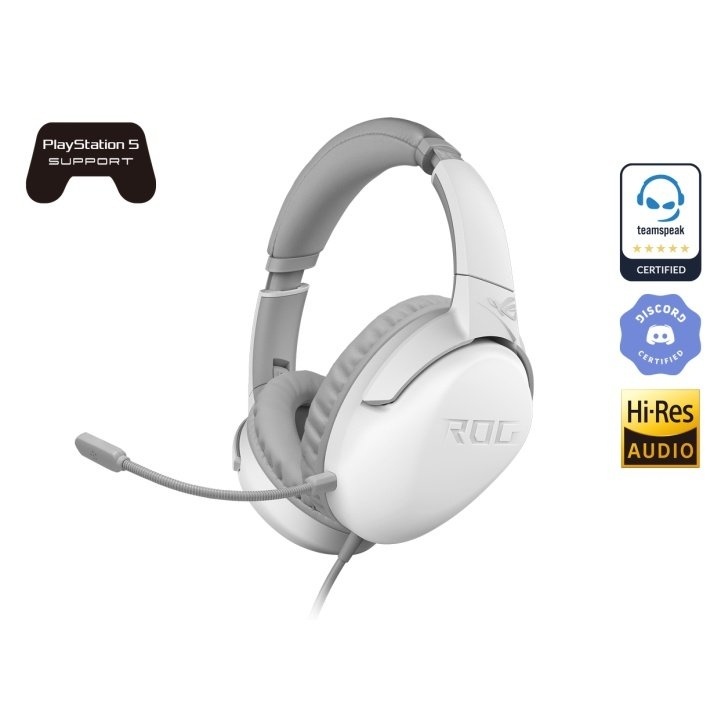 ASUS ROG Strix Go Core Moonlight White (3.5mm, Vitual 7.1, Volume & Mic ...