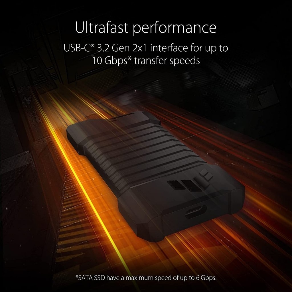 Asus TUF Gaming A1 (ESD-T1A) Portable M.2 NVMe SSD Enclosure USB3.2 ...