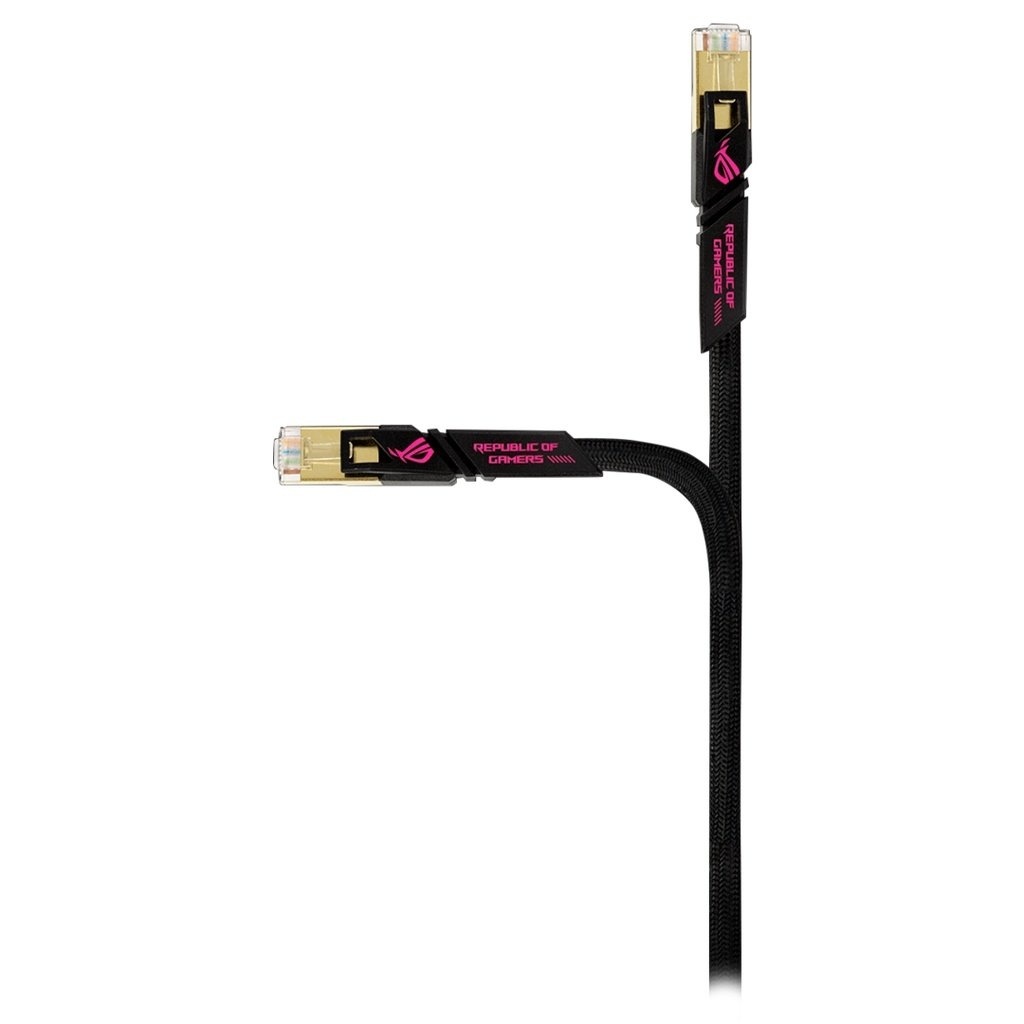 ASUS ROG CAT7 Cable สายแลน 3m CAT 7 สายเครือข่าย RJ45 Nylon Braided มี ...