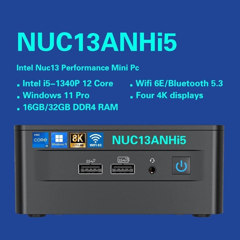 INTEL NUC 13 Pro Kit Mini PC NUC13ANHI5 (Barebone, Intel i5-1340P, No RAM, No HDD, No OS) ประกัน ...