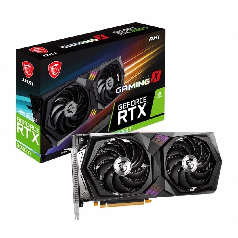 MSI VGA Card RTX 3060 Ti GAMING X 8G LHR (8G DDR6, 256-bit, DP, HDMI ...