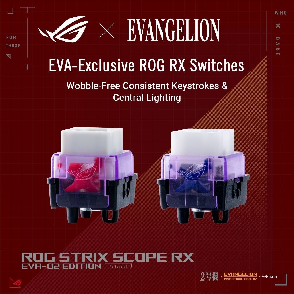 ASUS XA13 ROG Strix Scope RX EVA-02 Keyboard Optical Switch Mechanical ...