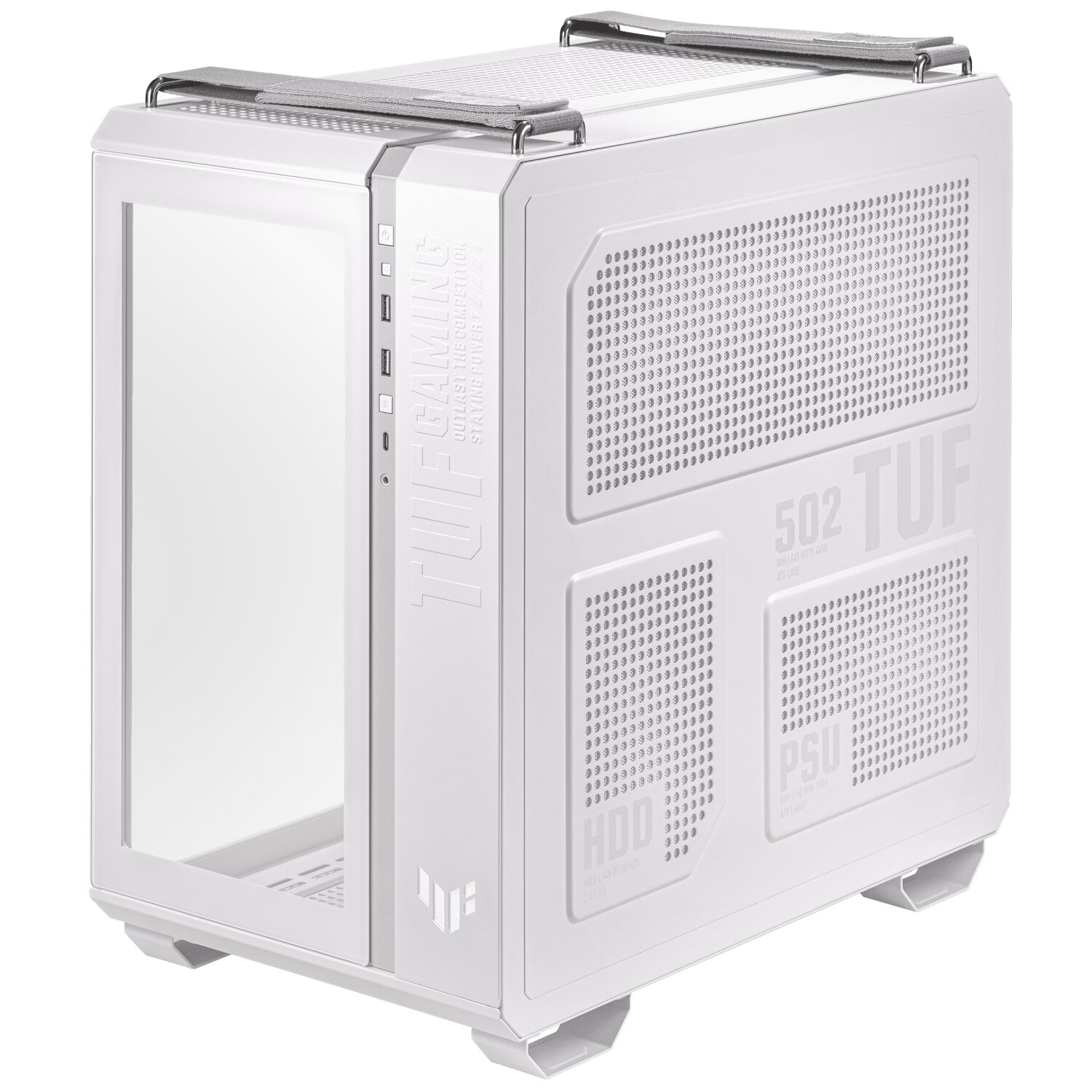 ASUS Case-PC TUF Gaming GT502 White (ATX/,MicroATX,Mini-ITX, Type-C ...