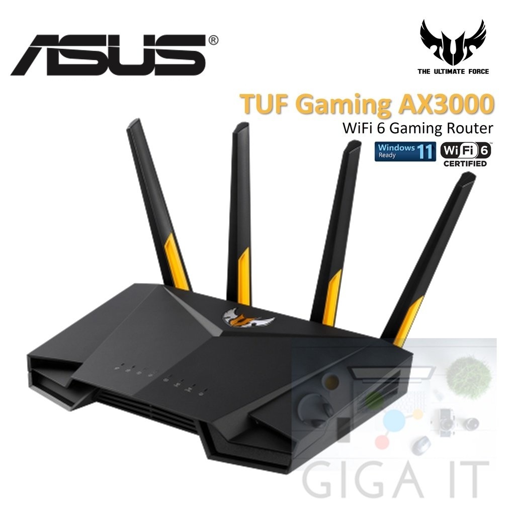 ASUS TUF-AX3000 Dual Band Wi-Fi 6 (802.11ax) Gaming Router ประกันศูนย์ ...