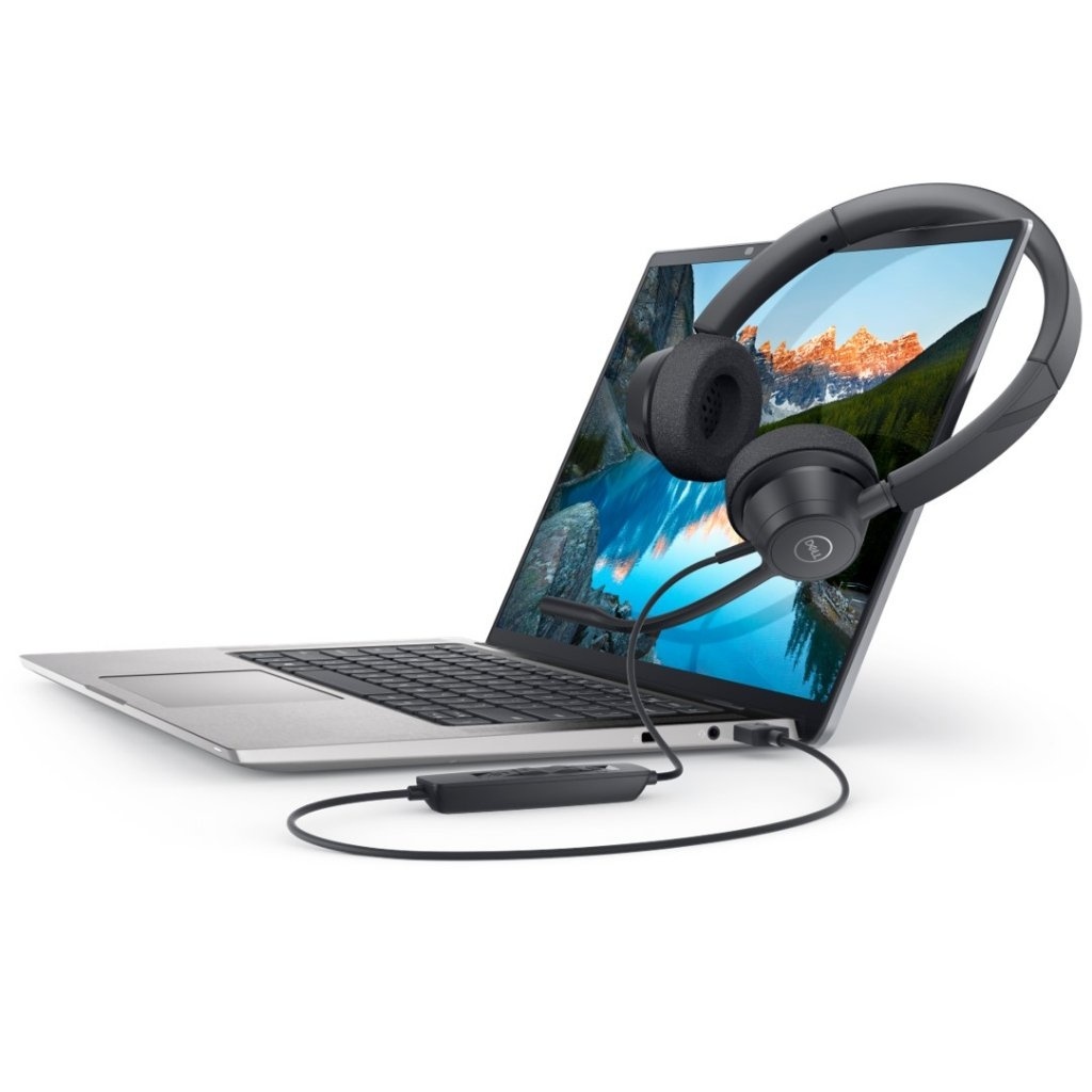 Dell WH3022 Pro Stereo Headset (USB Wired Stereo Headset, Noise ...