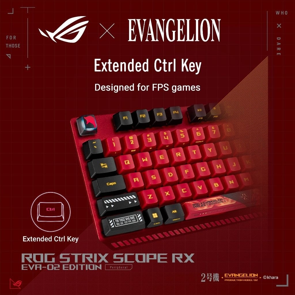 ASUS XA13 ROG Strix Scope RX EVA-02 Keyboard Optical Switch Mechanical ...