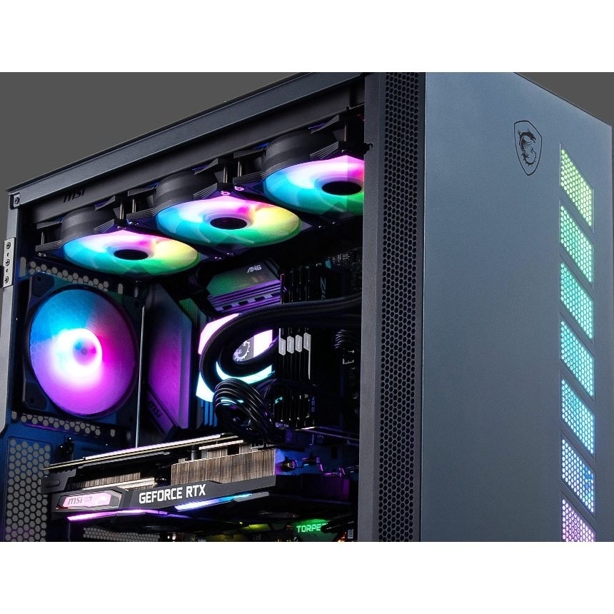 MSI Case-PC MPG VAMPIRIC 300R (RGB,ATX/M-ATX/Mini ITX) aRGB Light Strip ...