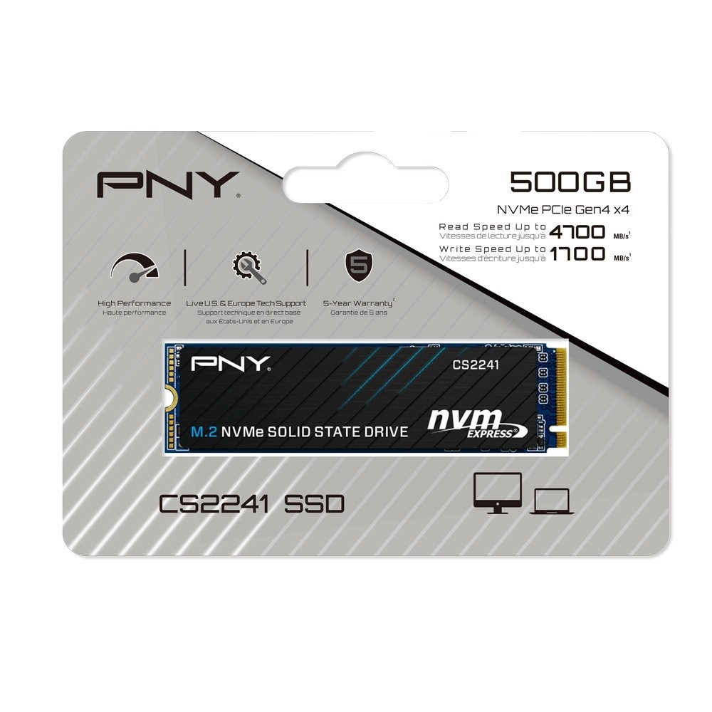 PNY CS2241 M 2 2280 NVMe Gen4x4 SSD 500GB 1TB 2TB 4TB PNY CS2241 M 2 2280 NVMe Gen4x4 SSD 500GB 1TB 2TB 4TB