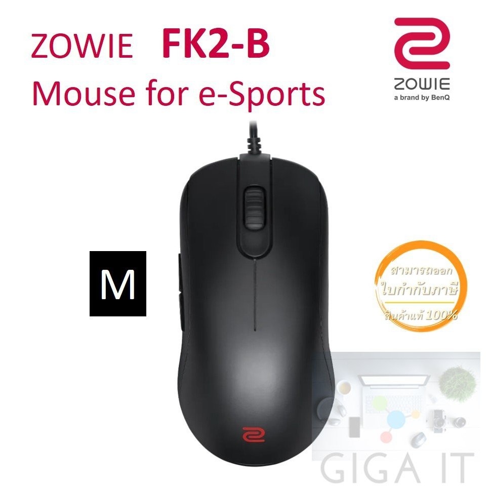 BenQ ZOWIE FK2-B Black Mouse (M/กลาง) eSports Gaming Mouse (9H.N23BB ...