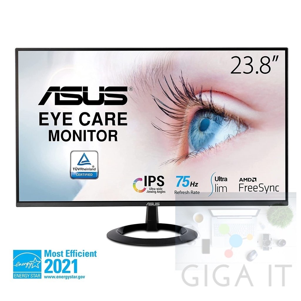ASUS Monitor รุ่น VZ24EHE 23.8" IPS (Full HD, HDMI, VGA, AMD FreeSync ...