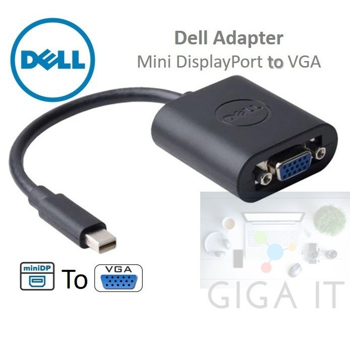DELL Adapter - Mini DisplayPort to VGA ประกันศูนย์เดล 1 ปี - GIGA IT SHOP
