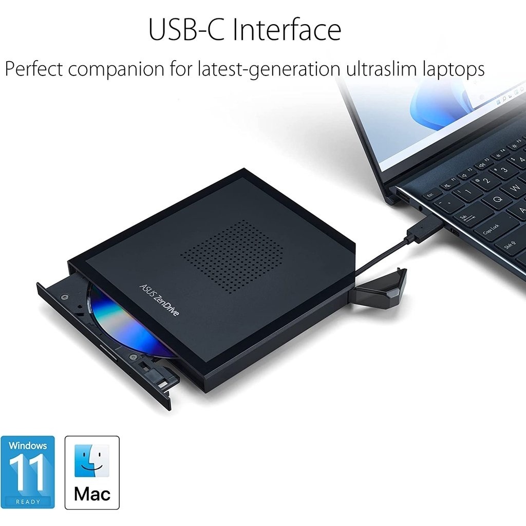 Asus Optical Drive External รุ่น ZenDrive V1M (SDRW-08V1M-U) เครื่อง ...