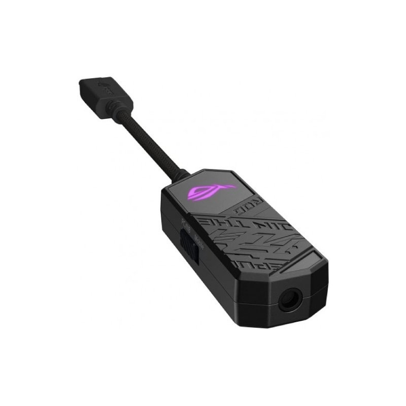 ASUS Sound Card ROG Clavis USB-C to 3.5 mm DAC (Lighting Aura RGB, USB ...