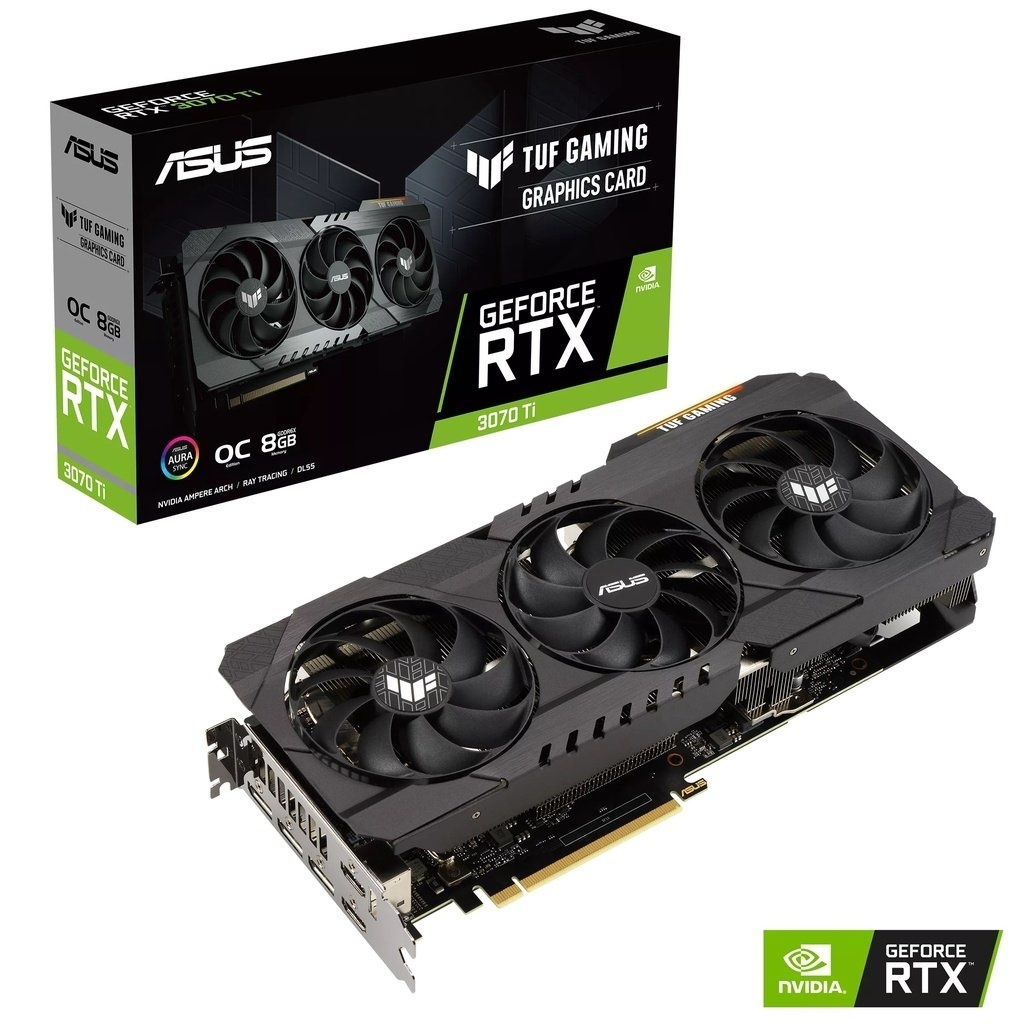 ASUS VGA Card TUF RTX™ 3070 Ti OC 8GB GDDR6X (8G GDDR6x, 256-bit, DP ...