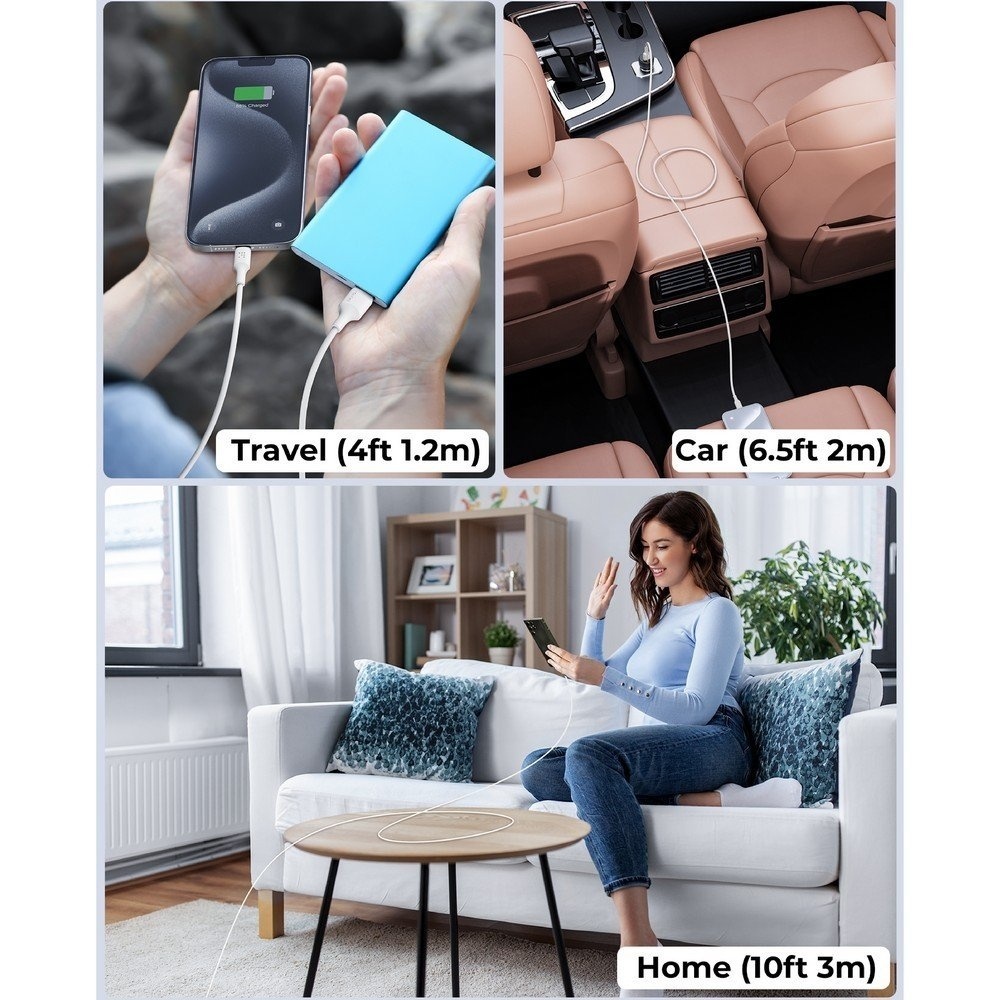 VOLTME POWERLINK EDC USB-A TO USB-C BLACK : 2M :60W - GIGA IT SHOP