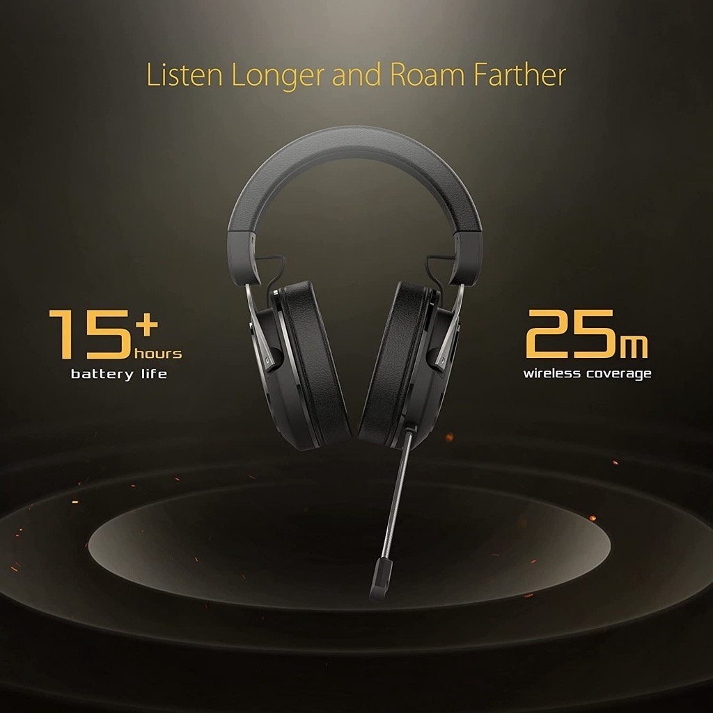 ASUS TUF Gaming H3 Wireless Headset (features a 2.4 GHz , 7.1 surround ...