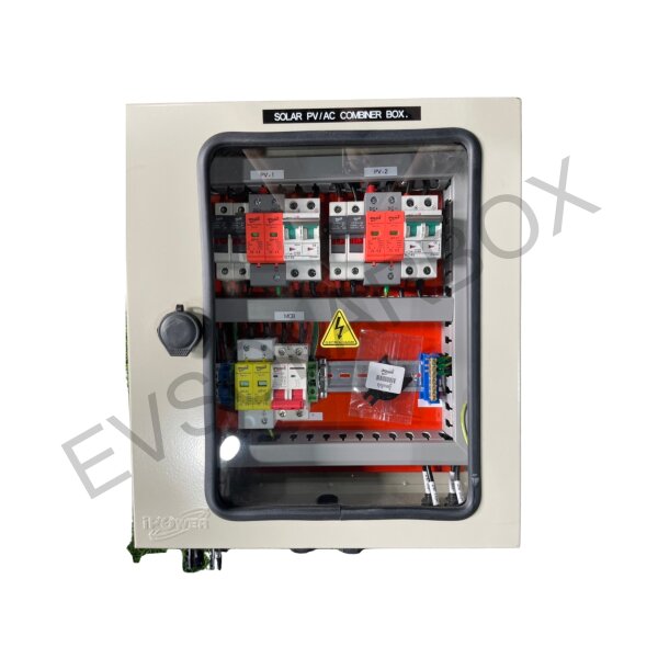 Combiner Box 10Kw 3P 2String (สำหรับขออนุญาตไฟฟ้า ) - Ev Solar Box