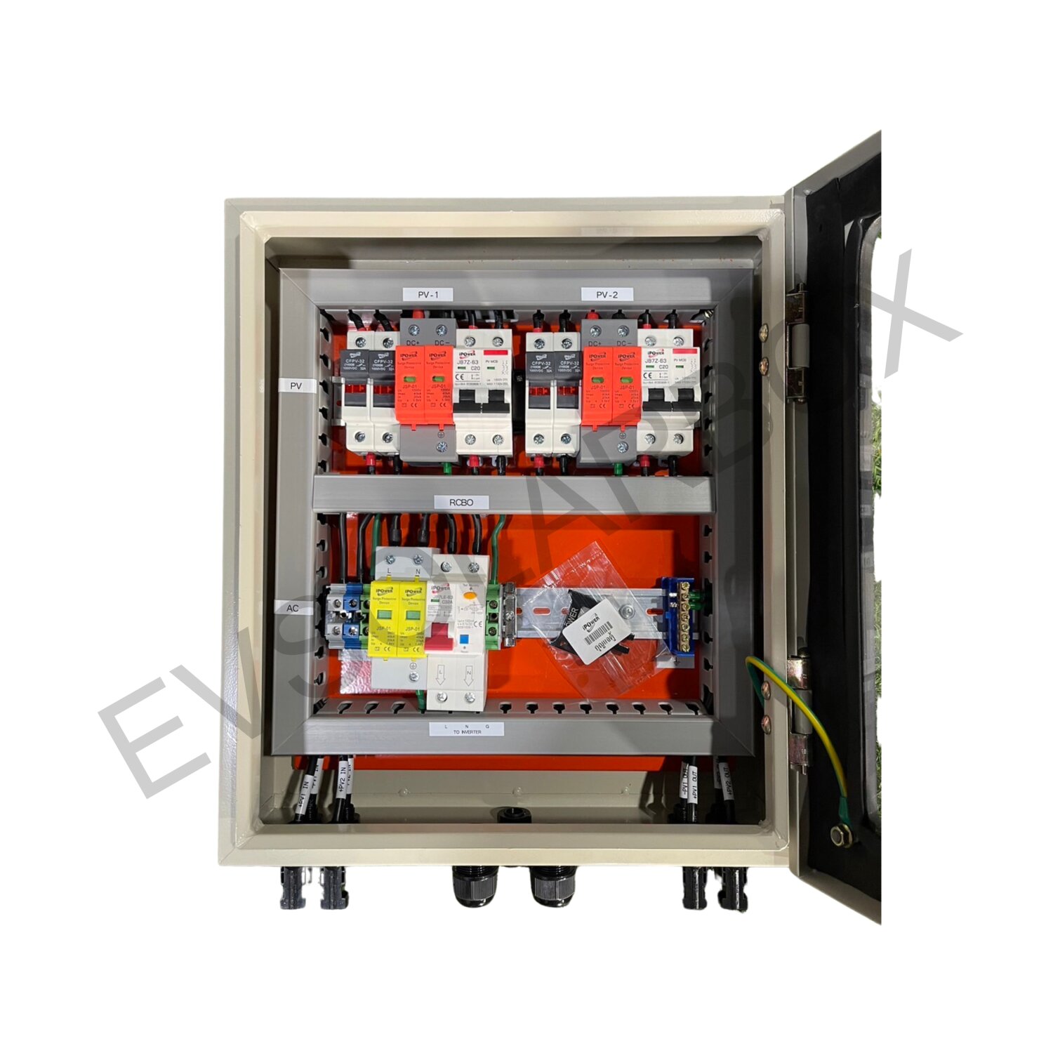 Combiner Box 3Kw 1P 1String (สำหรับขออนุญาตไฟฟ้า ) - Ev Solar Box