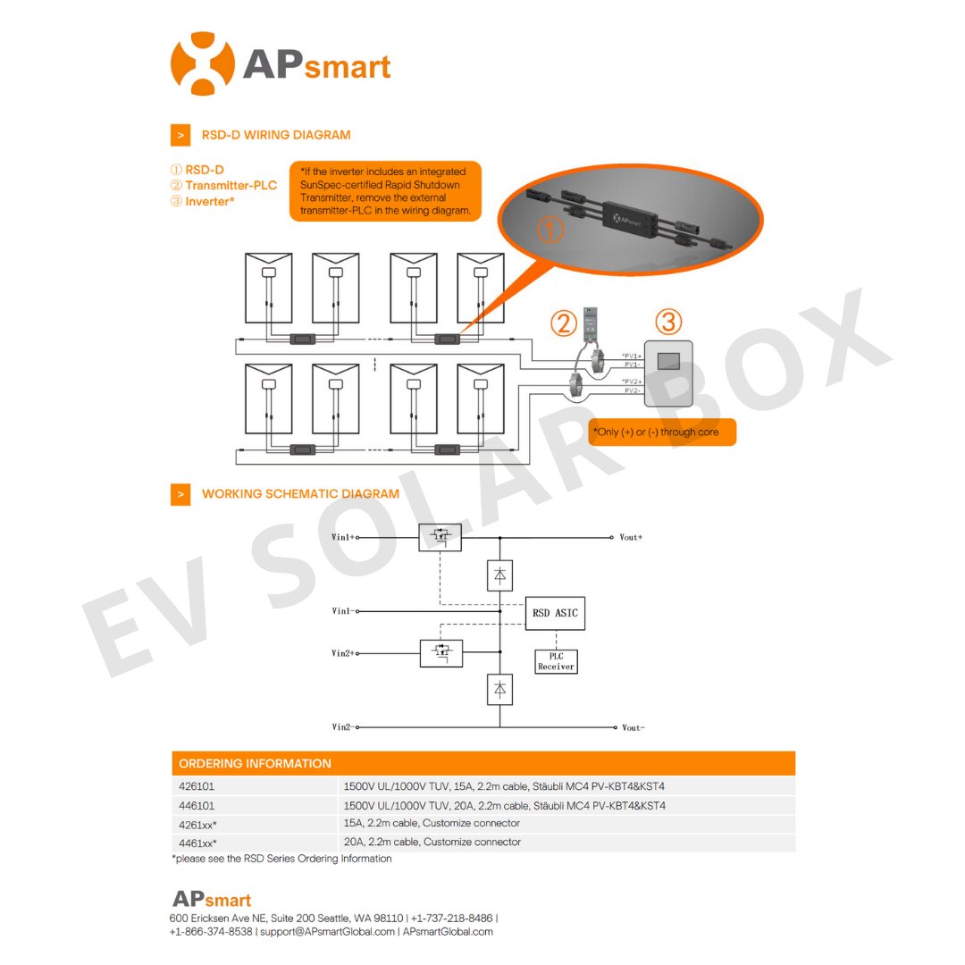 APSmart Rapid Shutdown RSD-D-20 - Ev Solar Box