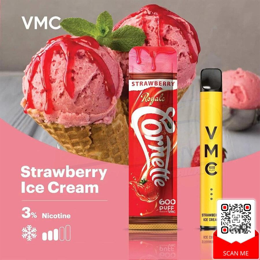 [Disposable Pod] VMC 600 Puffs Strawberry Ice Cream [แท้] | กลิ่นสตรอว์ ...