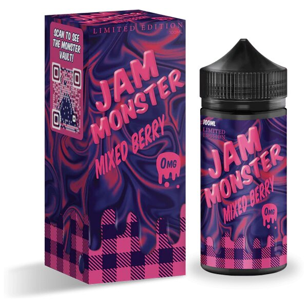 [freebase] Jam Monster Mixed Berry Freebase 100ml Usa [แท้] แจมมอนส