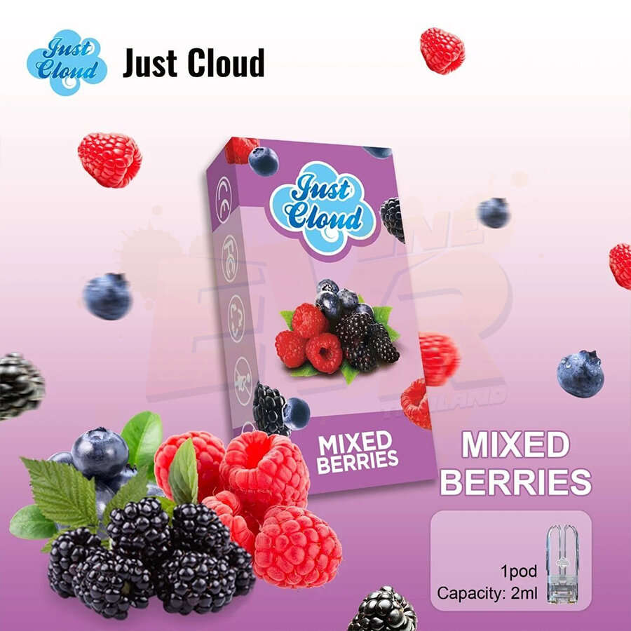 [POD HEAD] JUST CLOUD Pod Mixed Berries 2ml [แท้] | หัวพอตพร้อมน้ำยา กลิ่นมิกซ์เบอร์รี่ ...
