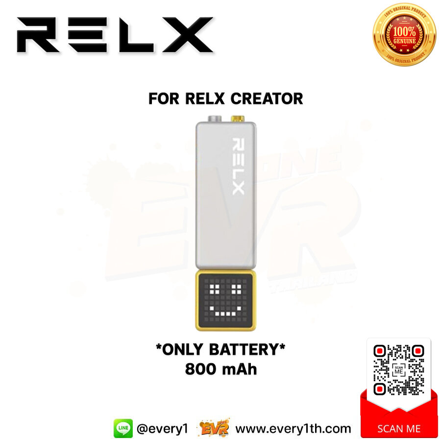 [PODDIS] RELX CREATOR BATTERY [แท้] | 800mAh - Every1thailand | ร้านขาย ...