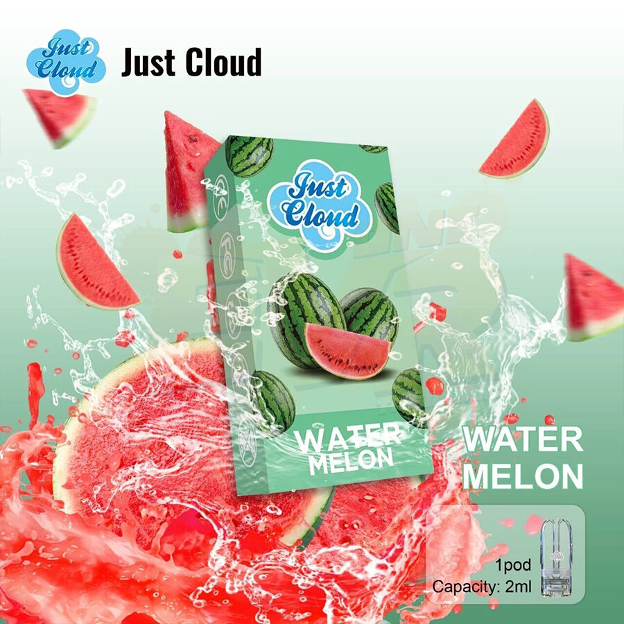 [POD HEAD] JUST CLOUD Pod Watermelon 2ml [แท้] | หัวพอตพร้อมน้ำยา กลิ่นแตงโม - Every1thailand ...