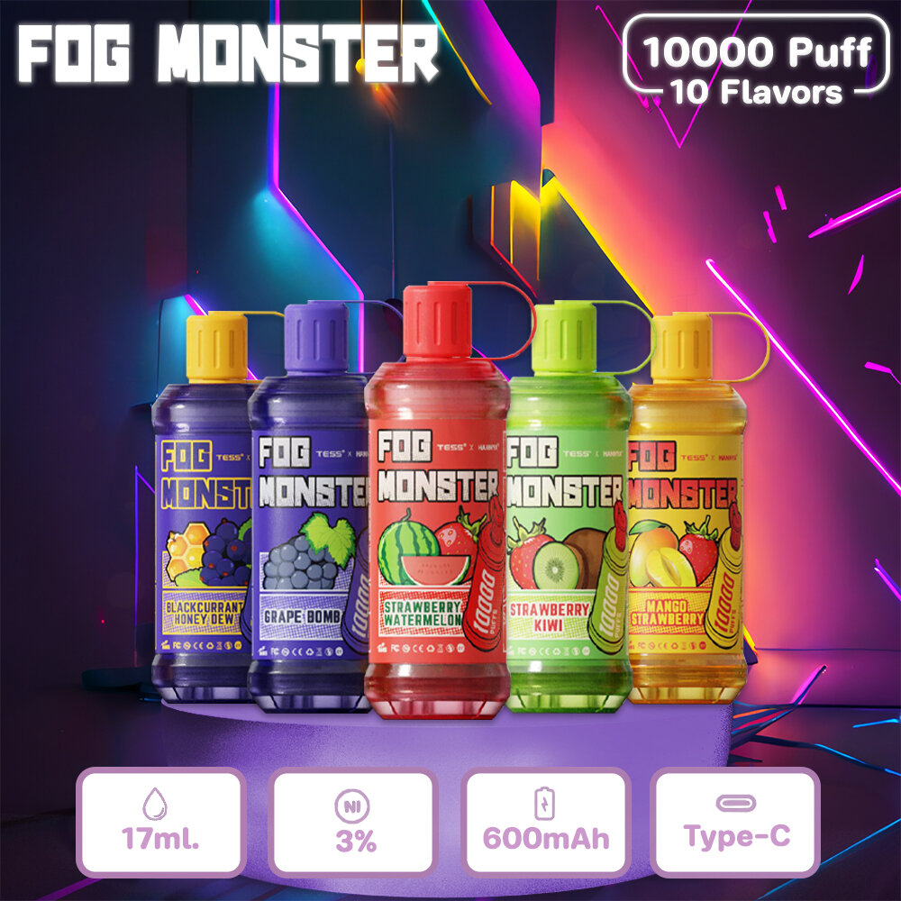 [Disposable Pod] Tess X Hannya Fog Monster 10000 Puffs [แท้] | 10 กลิ่น ...