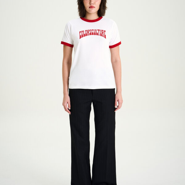 COLORCURVE RINGER TEE - RED - COLORS CULTURE