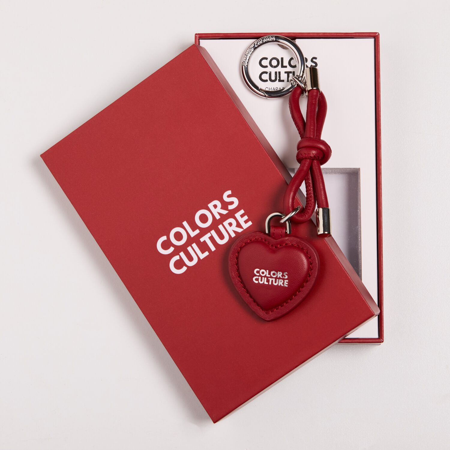 CC HEART LAMBSKIN KEYCHAIN - COLORS CULTURE