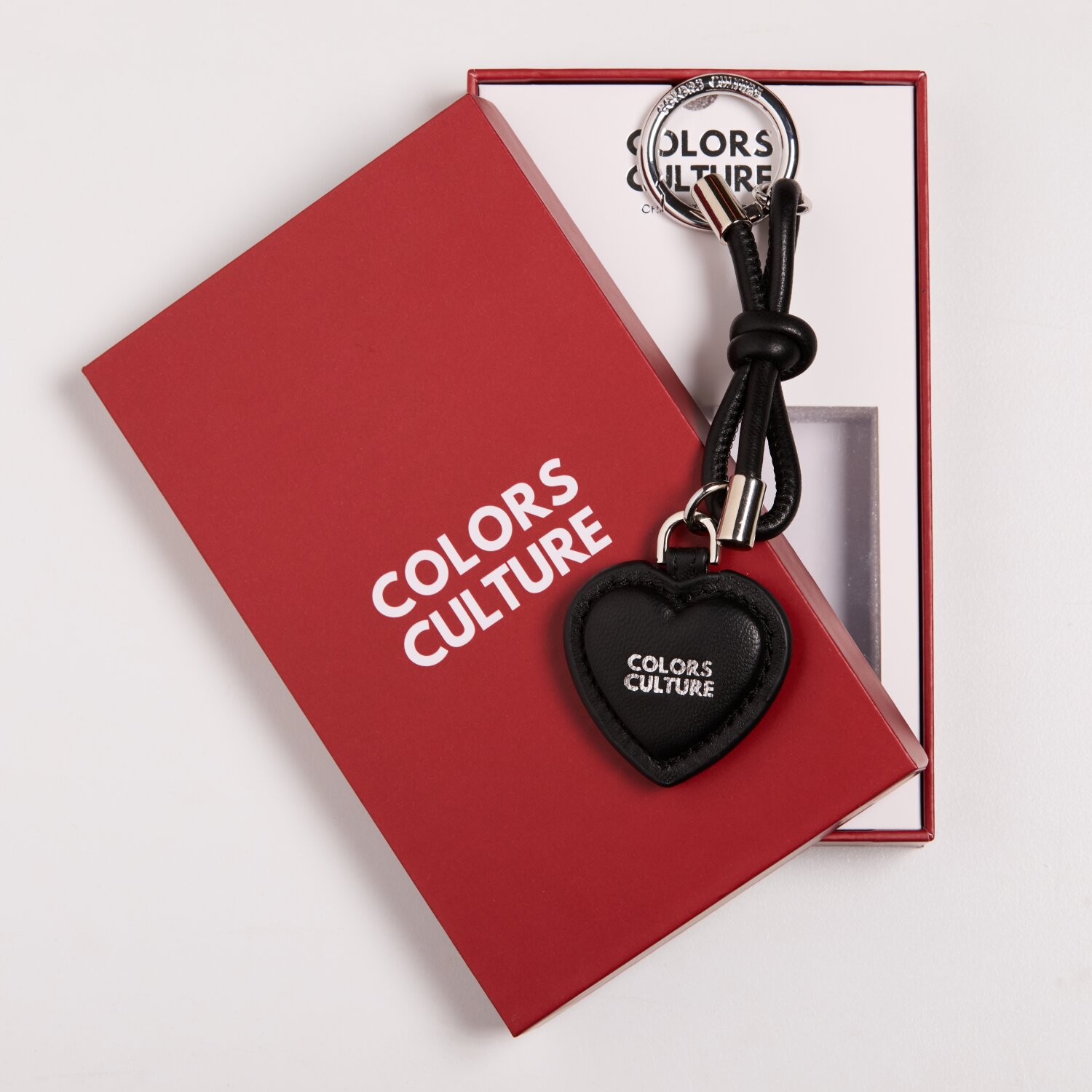 CC HEART LAMBSKIN KEYCHAIN - COLORS CULTURE