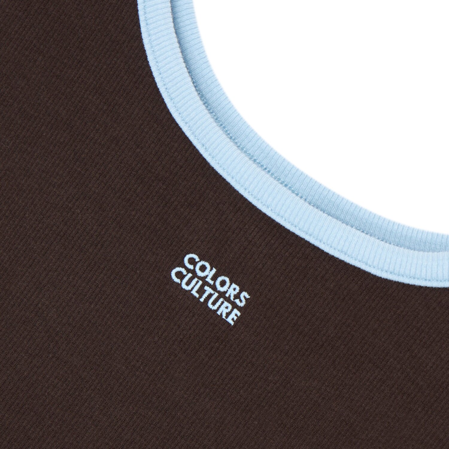 MINI RIB TANK TOP - BROWN - COLORS CULTURE