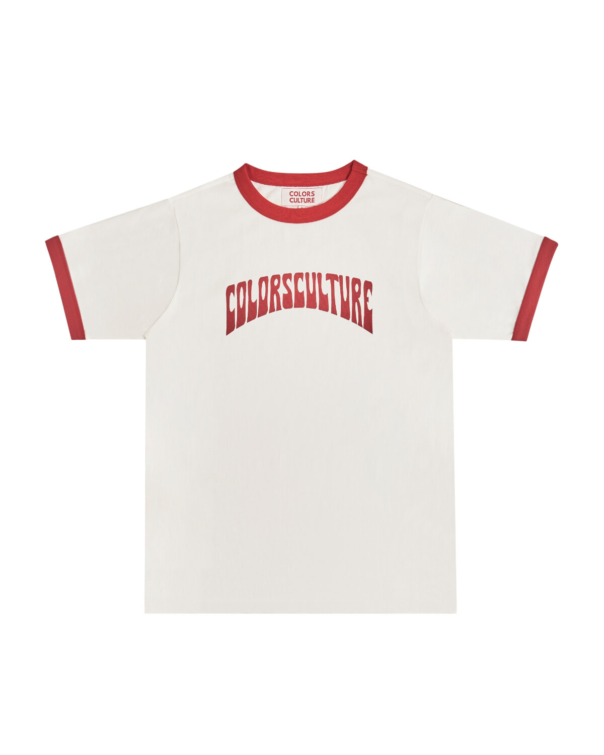 COLORCURVE RINGER TEE - RED - COLORS CULTURE