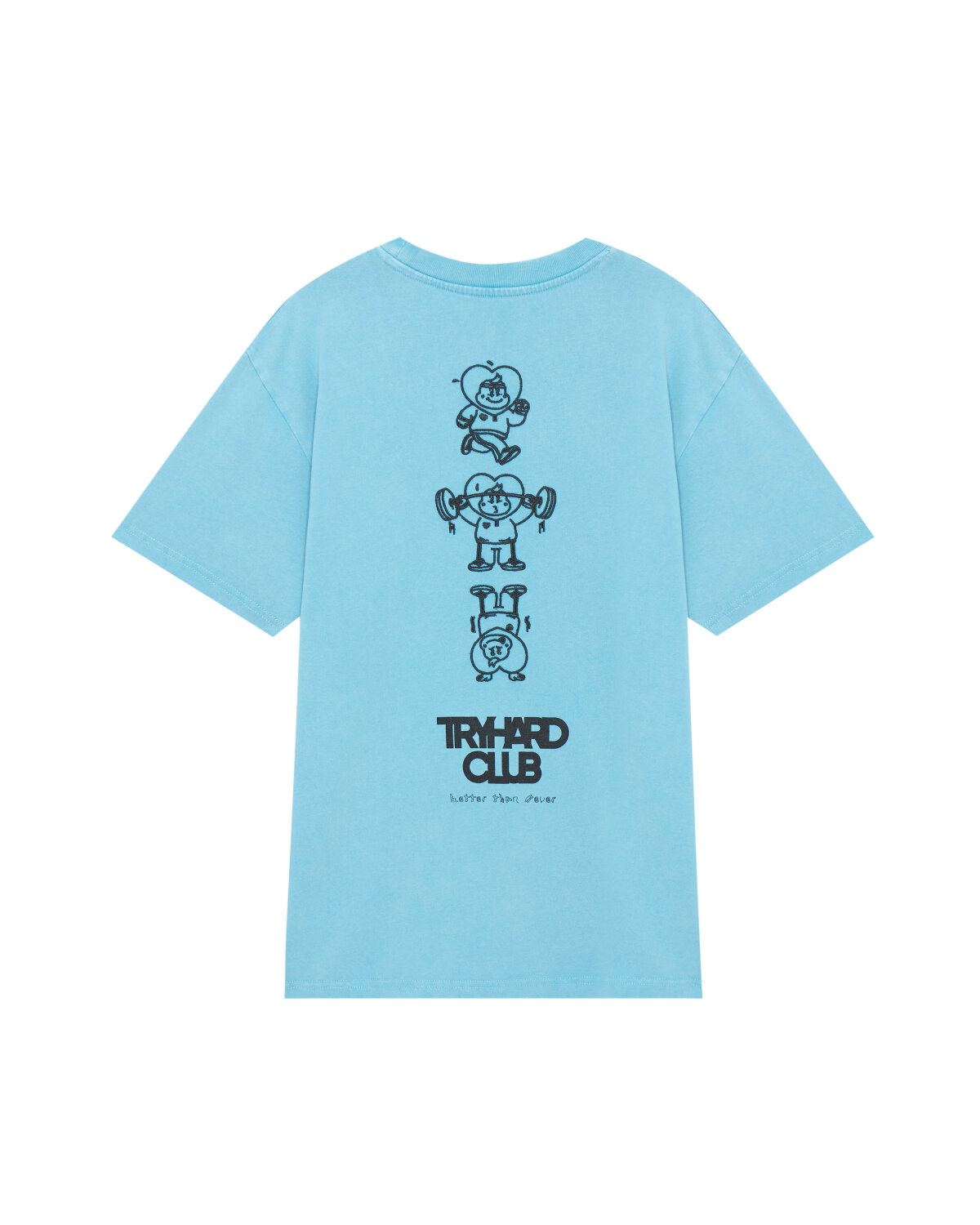 TRY HARD CLUB OVERSIZED TEE - BLUE - COLORS CULTURE