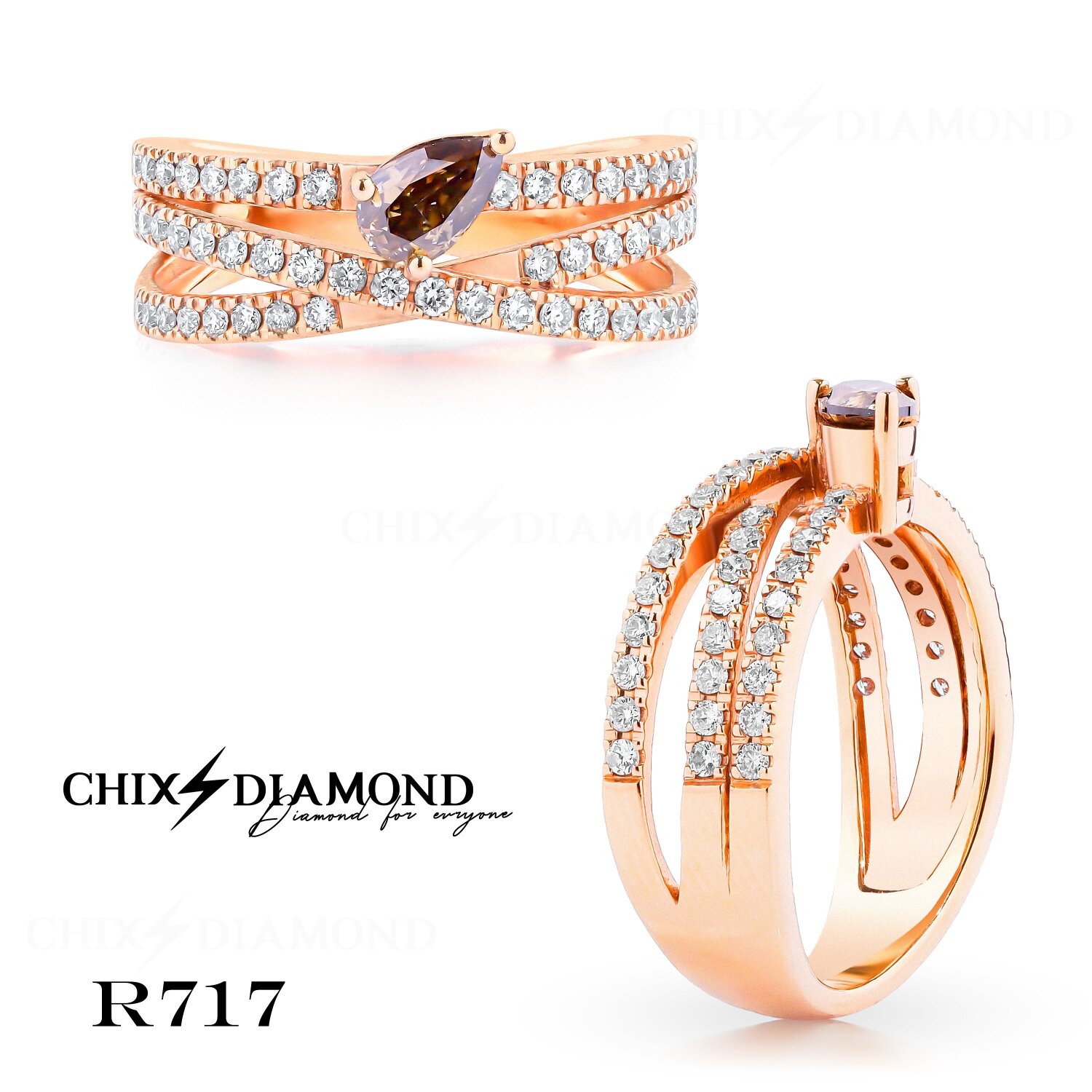แหวนหญิงรุ่น R717 - Madam Chixdiamond
