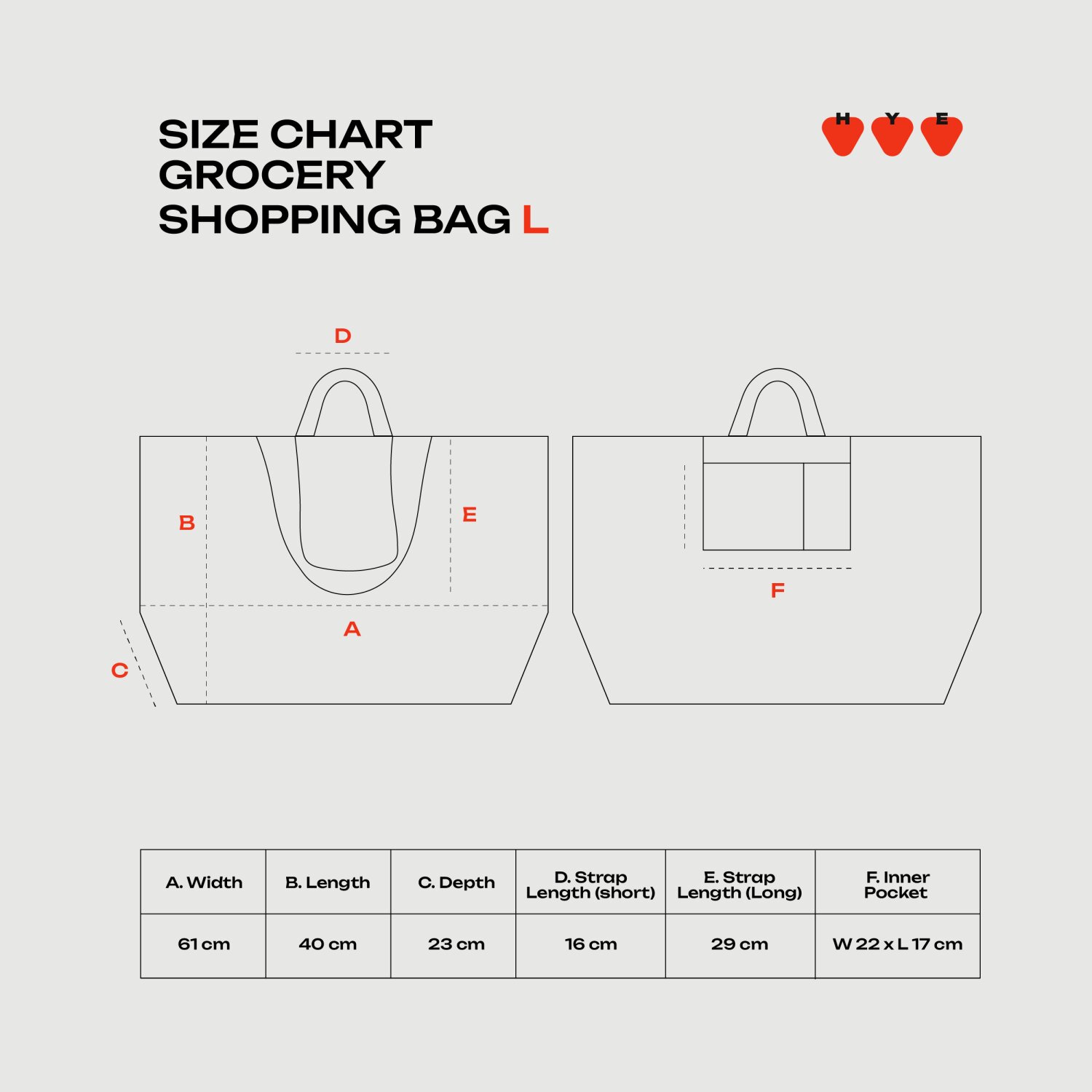 Grab Your Bag - L - HYE EVERYDAY