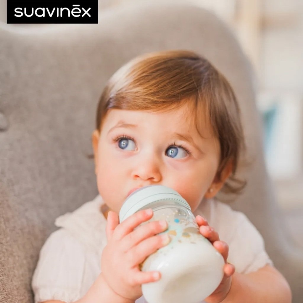 Suavinex ขวดนม ลาย Couture : 270ml Premium PA Polyamide feeding bottle สำหรับอายุ 3-18 เดือน ...