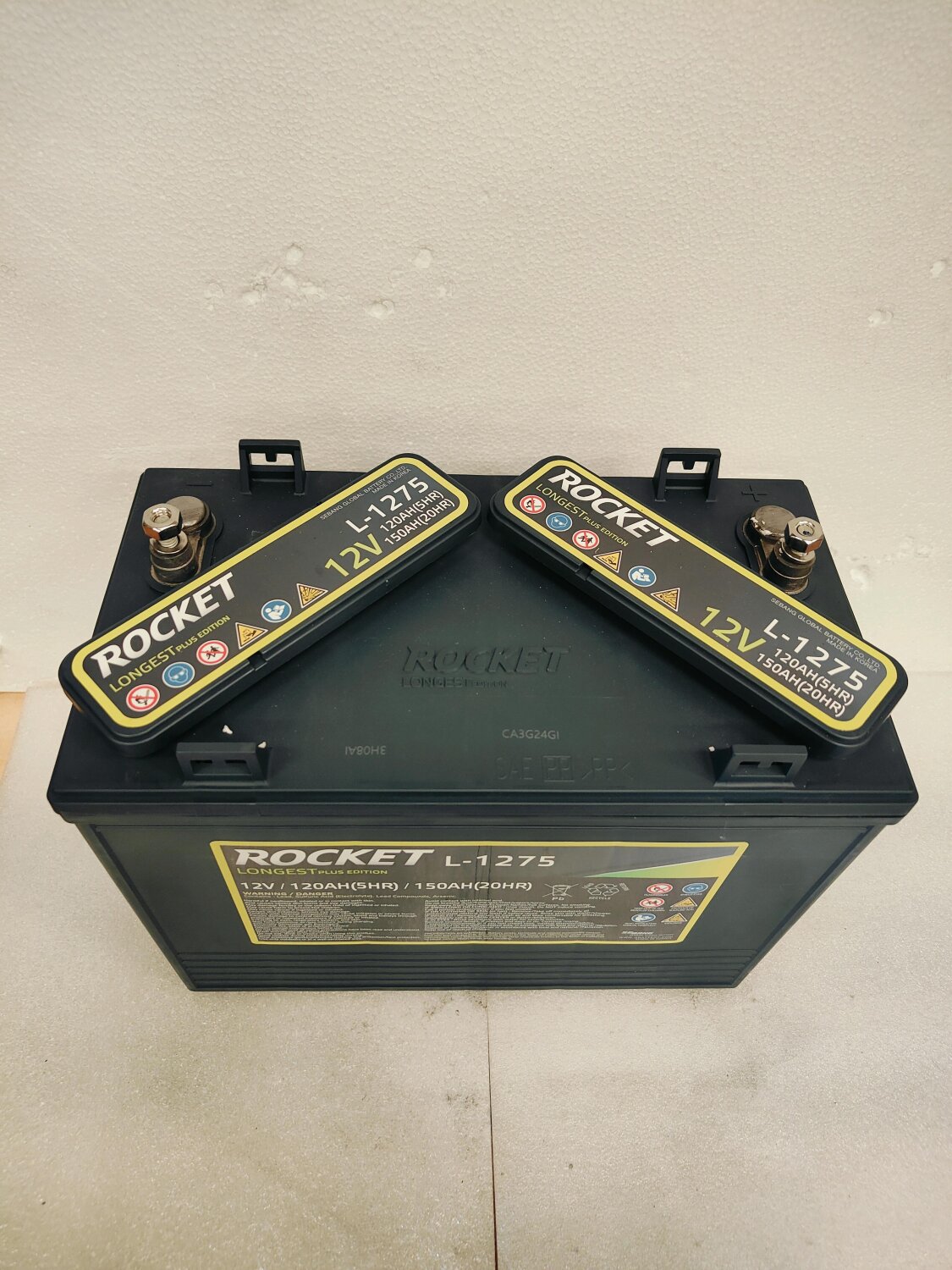 แบตเตอรี่รถกอล์ฟ Rocket 12 โวลท์ 150 แอมป์ (L-1275) - umwsiam-store