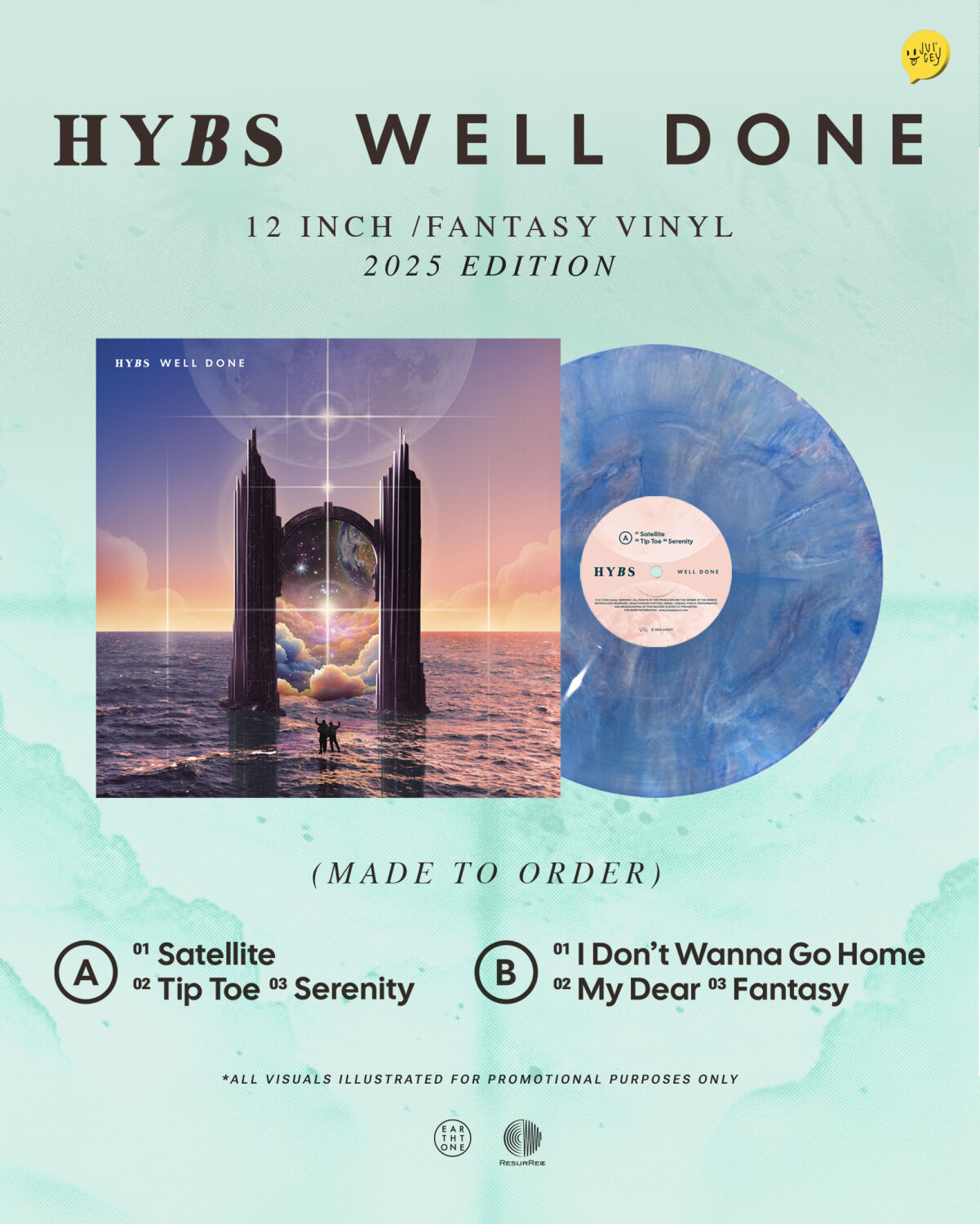 PRE-ORDER: HYBS : WELL DONE (2025 EDITION) ET-52-25 - Earthtone Records