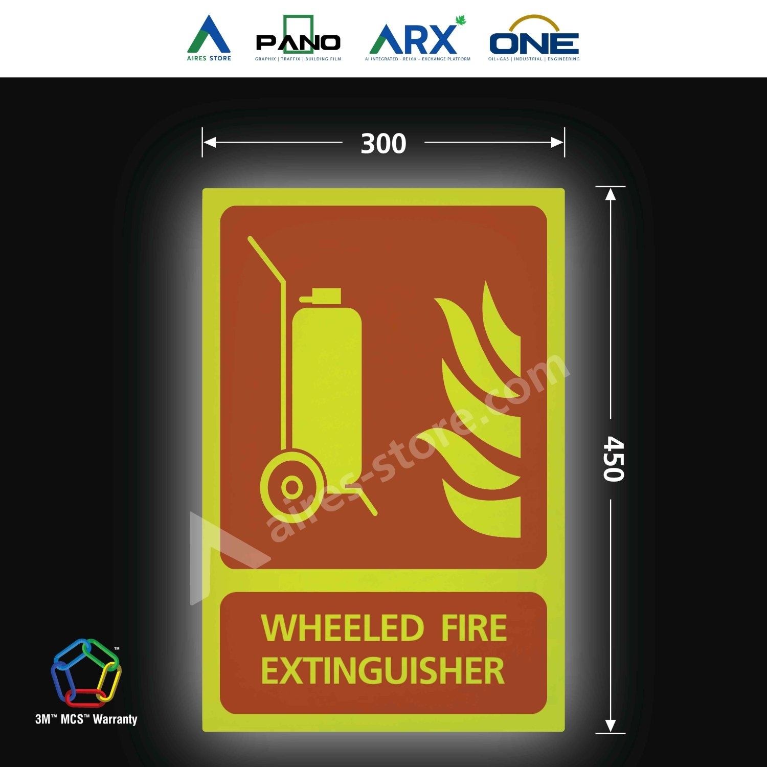 Safety Sign Board | Luminous (Outdoor) | Aluminium | (L) 300x450 ...