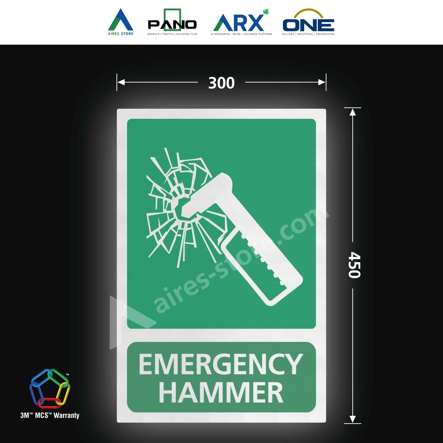 Safety Sign Board | Reflective (EG) | Aluminium | (L) 300x450 ...