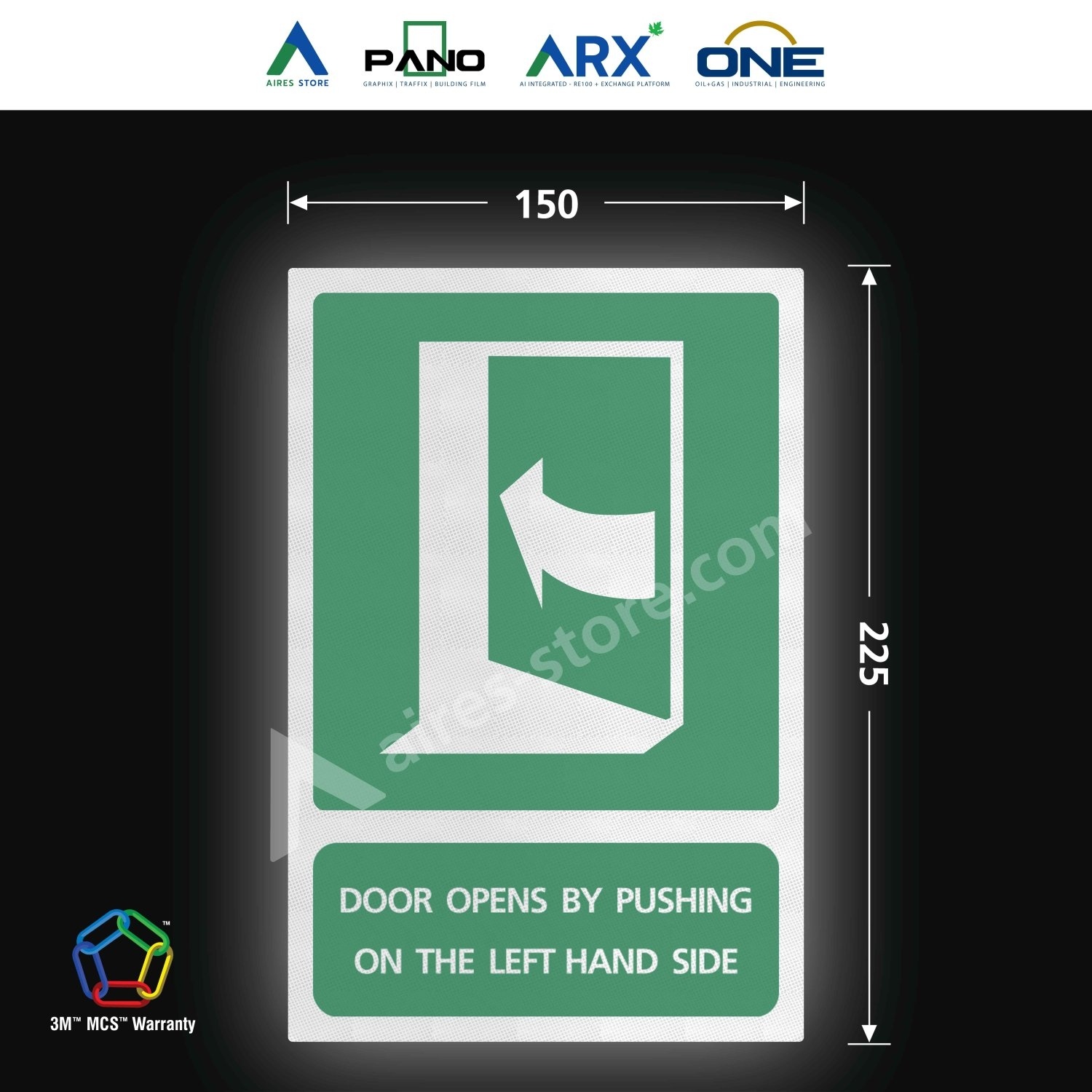 Safety Sign Board | Reflective (EG) | Aluminium | (S) 150x225 | DOOR ...