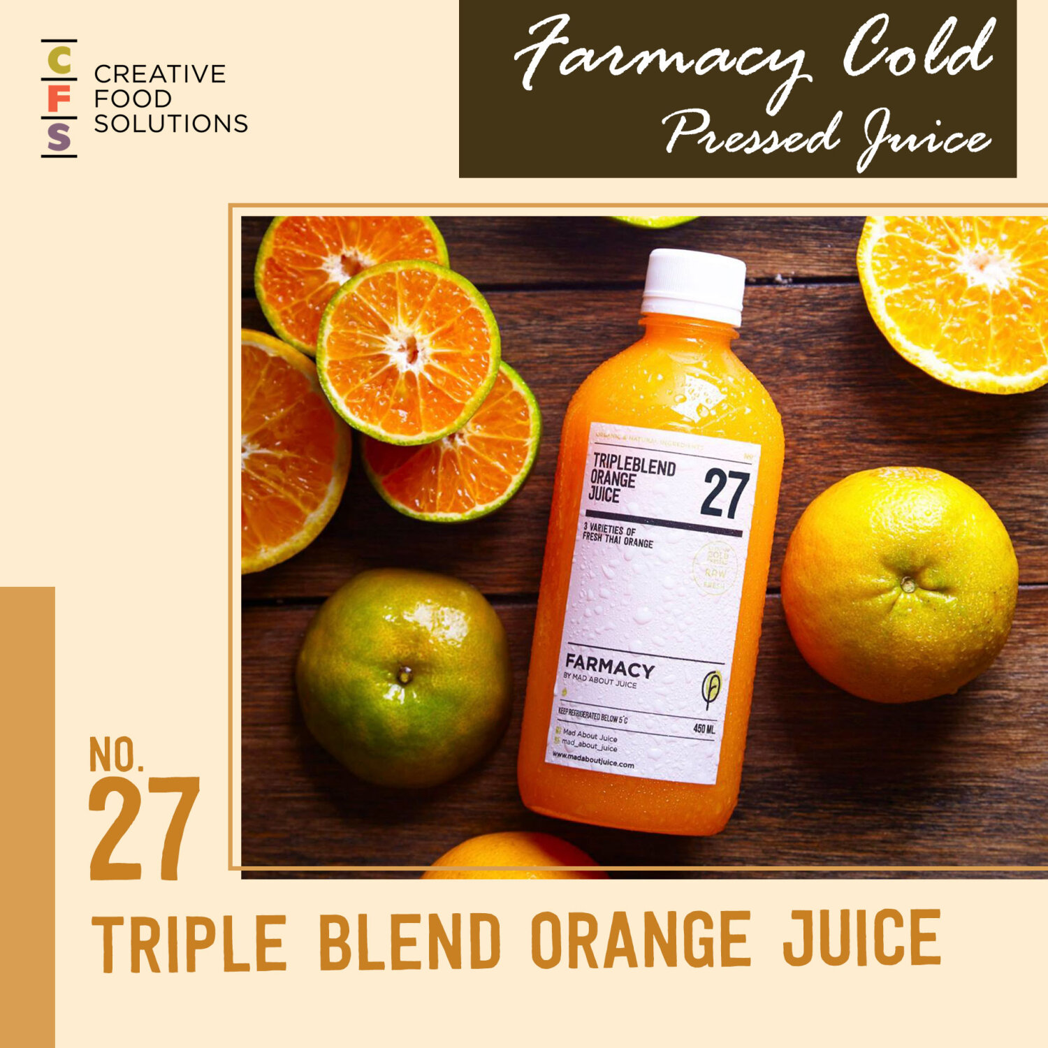 No.27 Triple Blend Orange Juice - CREATIVE FOOD SOLUTIONS