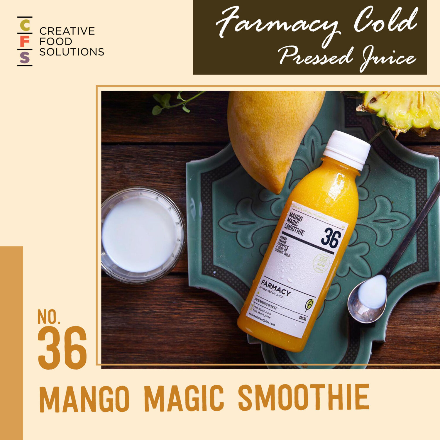 No.36 Mango Magic Smoothie - CREATIVE FOOD SOLUTIONS