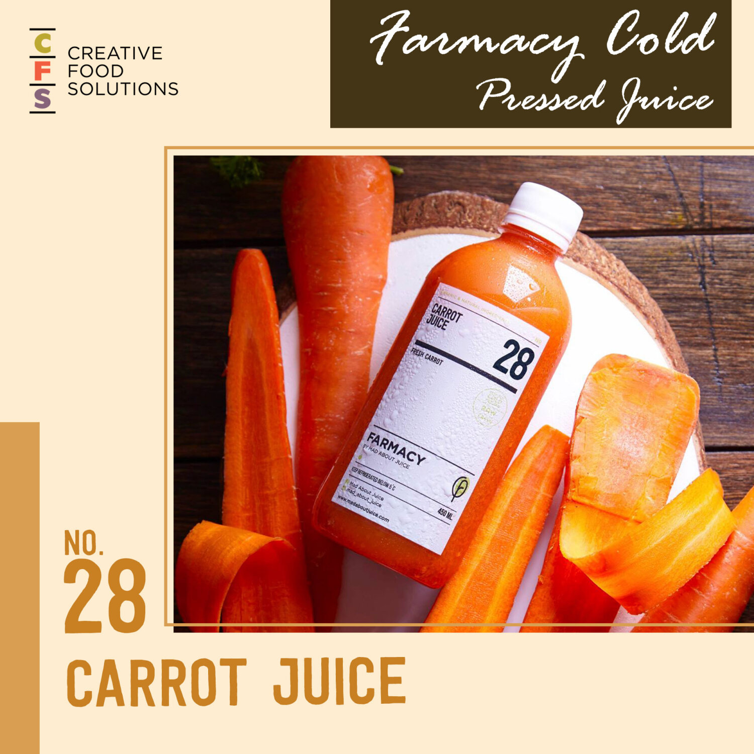 No.28 Carrot Juice - CREATIVE FOOD SOLUTIONS