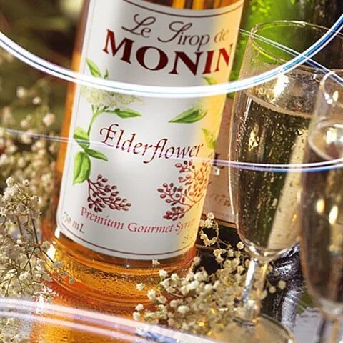 MONIN Elder Flower Syrup 700 ml. 1 bottle โมนิน เอลเดอร์ฟลาวเวอร์ ไซรัป ...