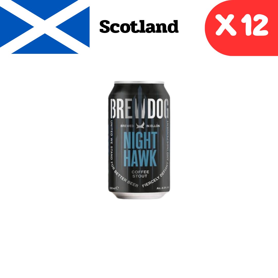 Brewdog Night Hawk Coffee Stout 330 ml. 8.5% Can 12 can - GaiNamMint ...