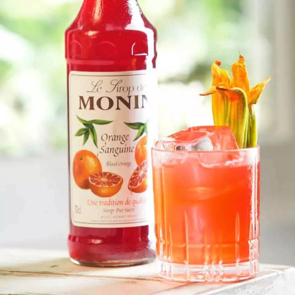MONIN Blood Orange Syrup 700 ml. 1 bottle โมนิน บลัด ออเรนจ์ ไซรัป 1 ...
