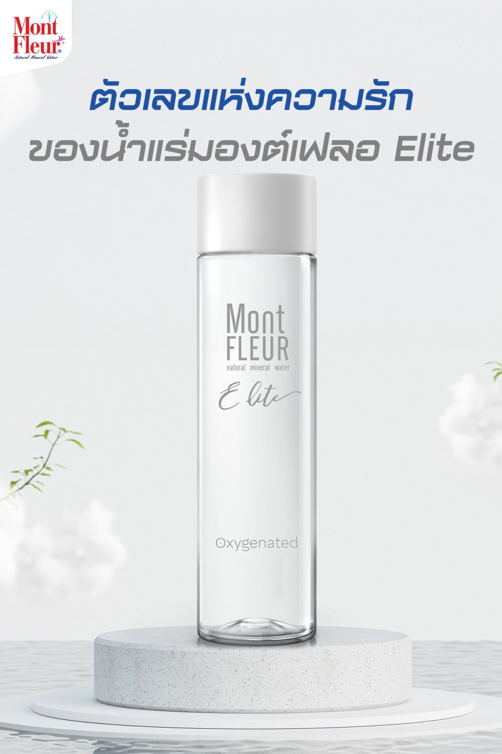 Mont Fleur Natural Mineral Water Oxygented 500 ml. 24 bottle มองต์เฟลอ ...